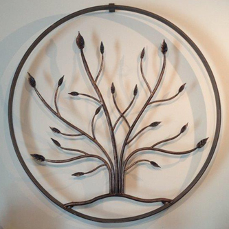 Wrought Iron Wall Piece, Tree of Life - Winnipesaukee Forge